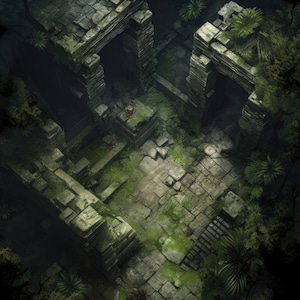 Jungle Battlemaps, Dnd Maps, Waterfall, River, Gridded Maps, D&D, Rpg ...