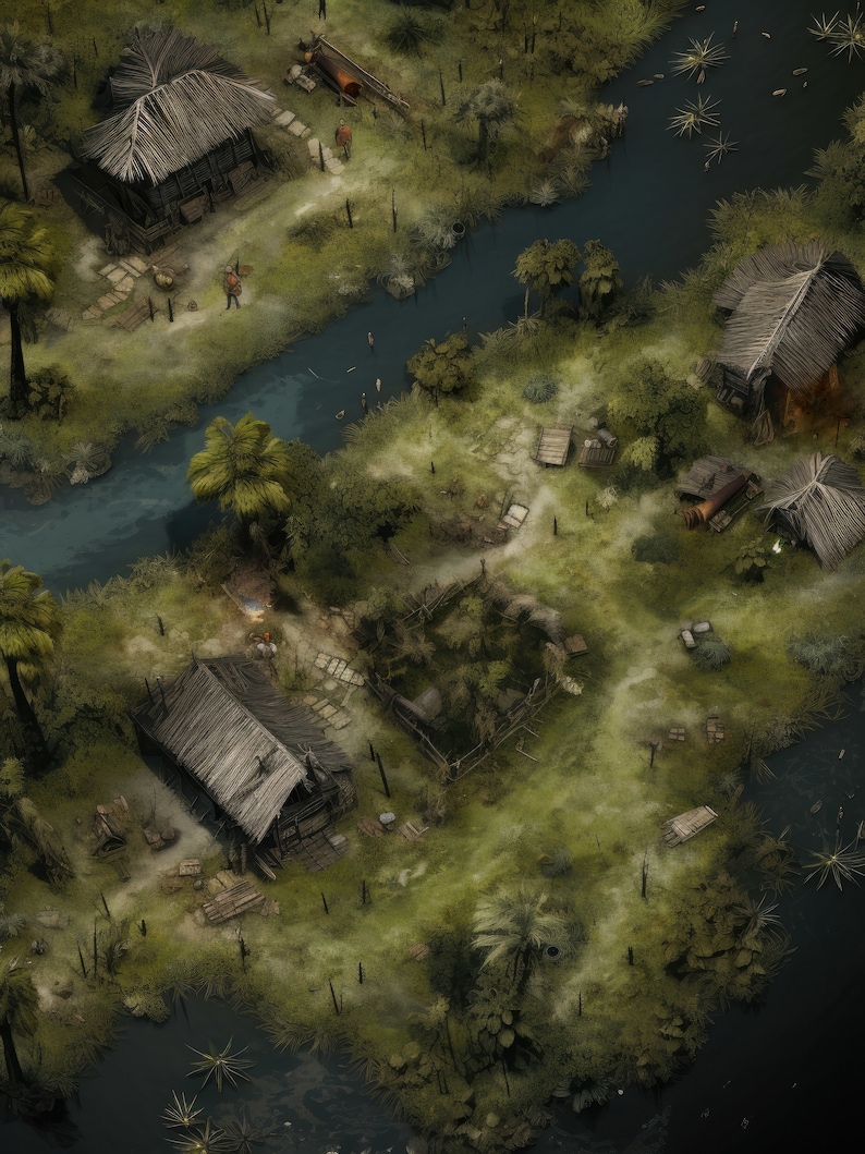 Swamp Battlemaps, Dnd Maps, D&D, Pathfinder, Bog, Marsh, Gridded Maps ...