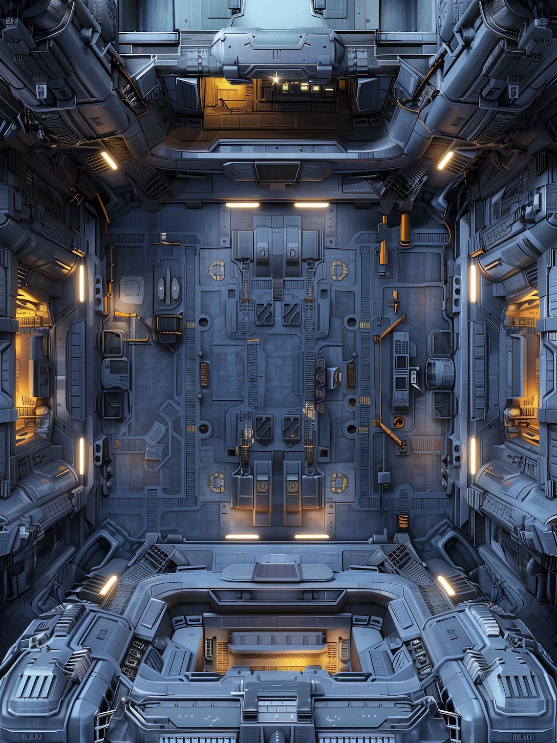 Spaceship Battlemaps, Dnd Maps, Sci-fi, Modern, Gridded Maps, Star Wars ...