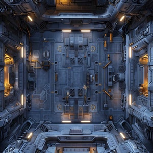 Spaceship Battlemaps, Dnd Maps, Sci-fi, Modern, Gridded Maps, Star Wars ...