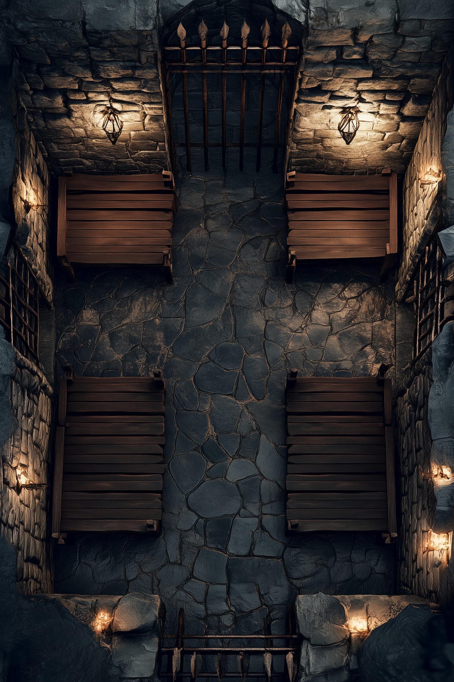 Jail Battlemaps, Dnd Maps, Prison, Dungeon, D&D, Pathfinder, Gridded ...