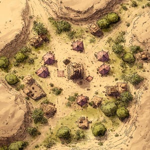 Pyramid Battlemaps, Desert, Dnd Maps, Ruins, D&D, Dungeon, Gridded Maps ...