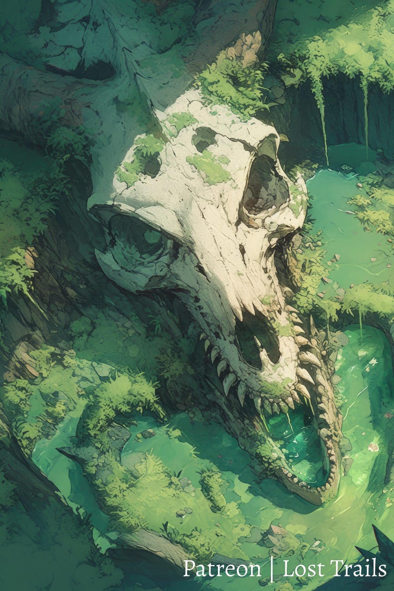 Swamp Battlemaps, Dnd Maps, Marsh, Moor, D&D, Ruin, Feywild, Gridded ...