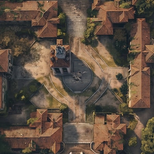 Library Battlemaps, Dnd Maps, D&D, Wizard's Academy, Pathfinder ...