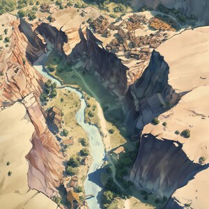 Desert Battlemaps, Dnd Maps, Wasteland Map, Wild West, D&D, Pathfinder ...