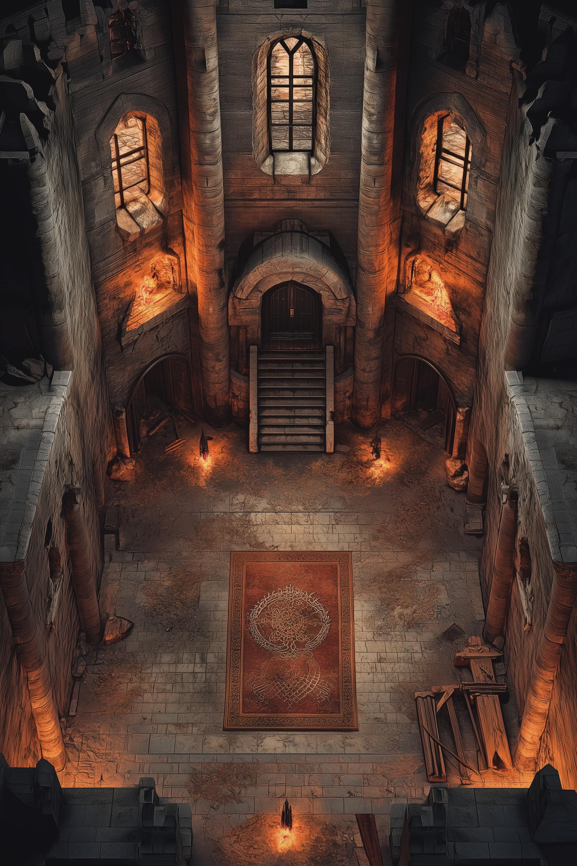 Jail Battlemaps, Dnd Maps, Prison, Dungeon, D&D, Pathfinder, Gridded ...