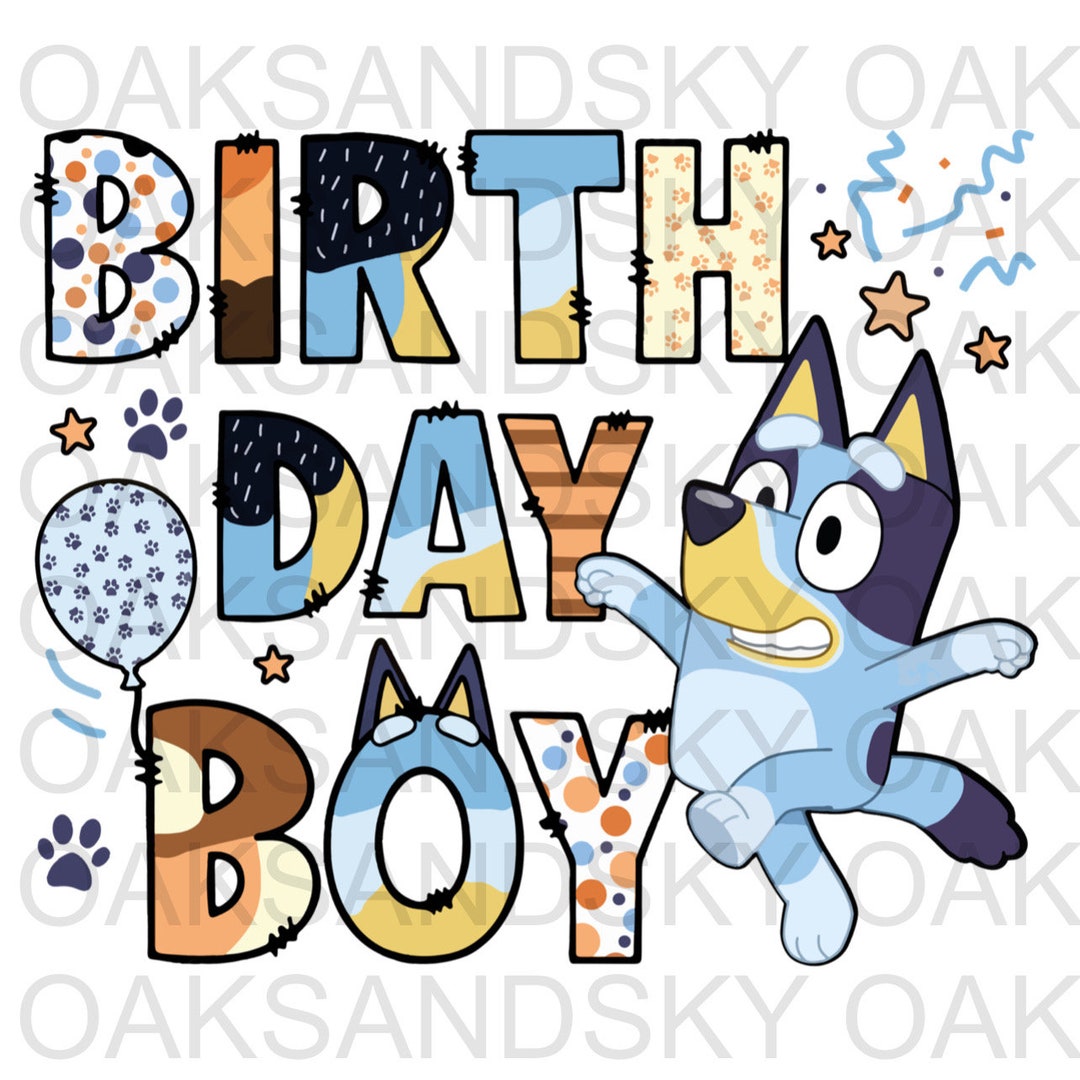 Bluey Birthday Girl Png, Bluey Birthday PNG, Bluey Party Png, Bluey ...