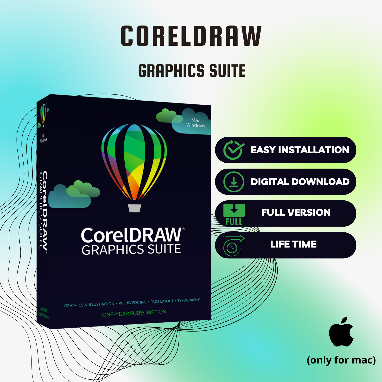 Coreldraw Graphics Suite 2023 V24.4 for Macos License Lifetime for ...