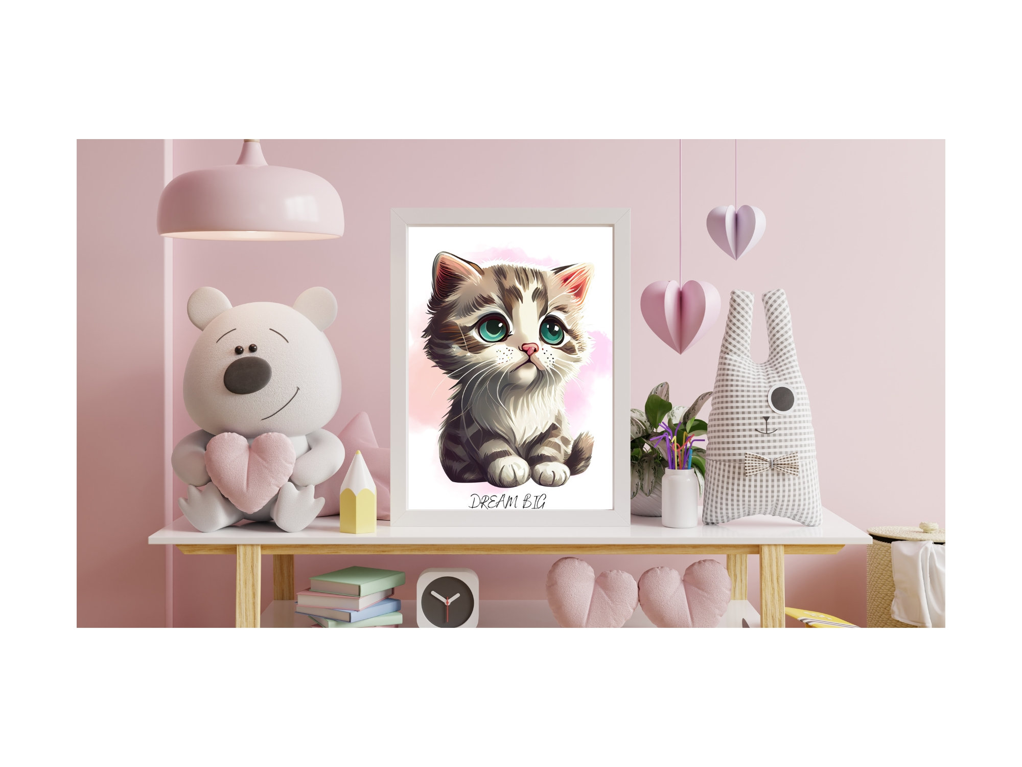 PRINTABLE Cute Cat Digital Art - Etsy
