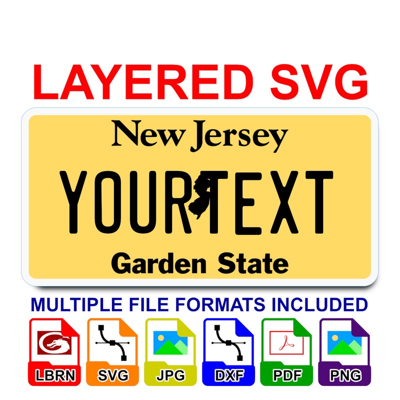 New Jersey Svg - Etsy