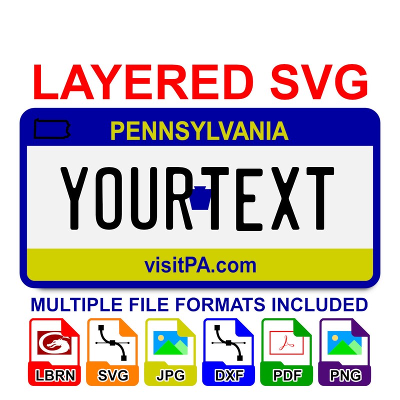 Custom Pa License Plates - Etsy