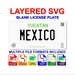 Yucatan Mexico License Plate Digital File Layered SVG - Lightburn ...