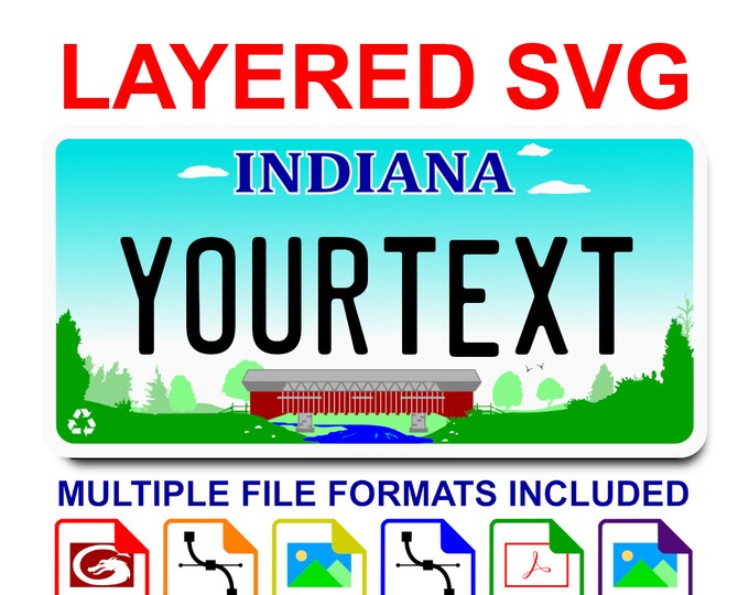 Indiana License Plates - Etsy