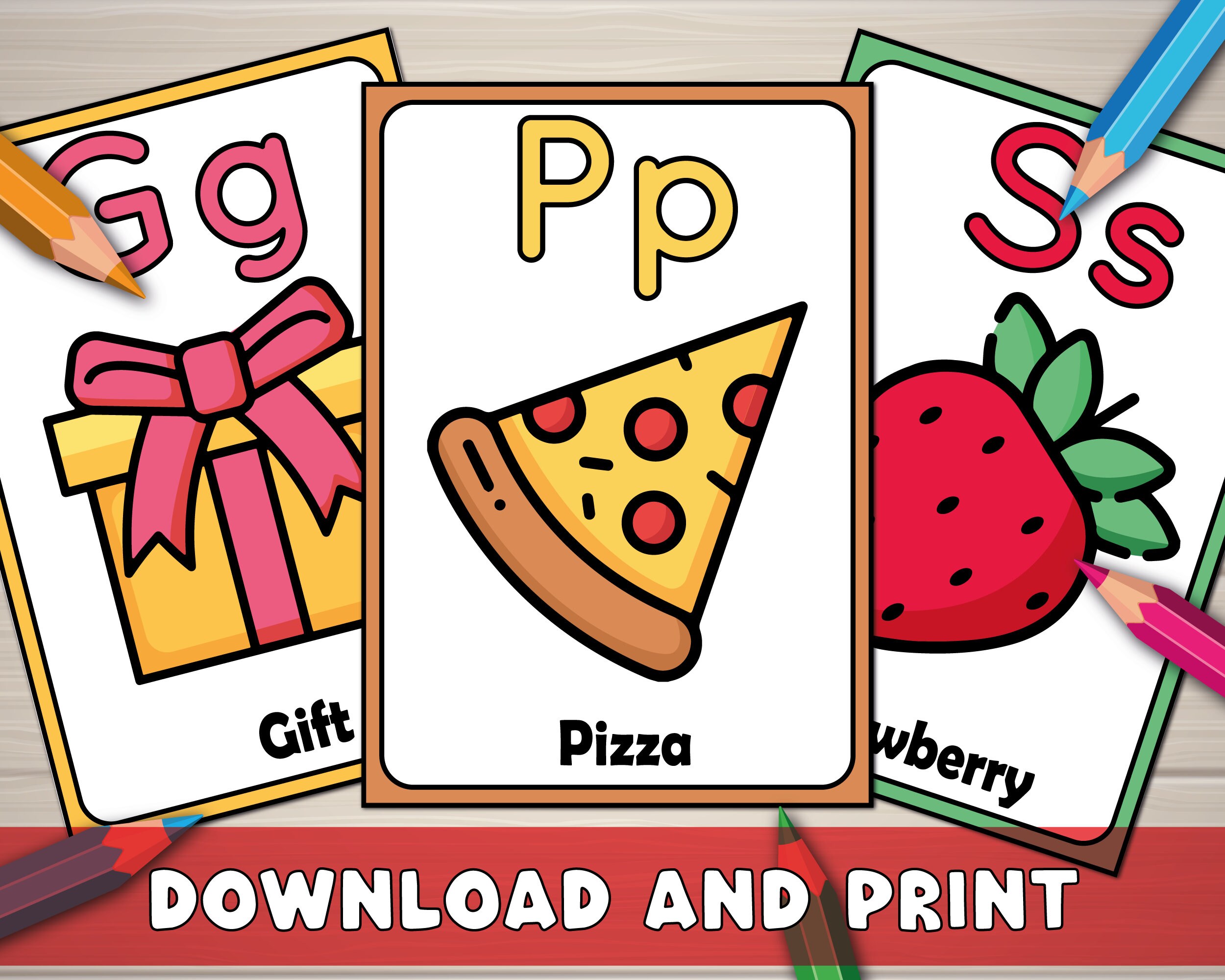 Alphabet Worksheet Coloring Pages for Kids, ABC Digital Coloring Book ...