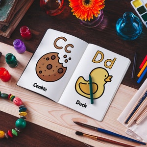 Alphabet Worksheet Coloring Pages for Kids, ABC Digital Coloring Book ...