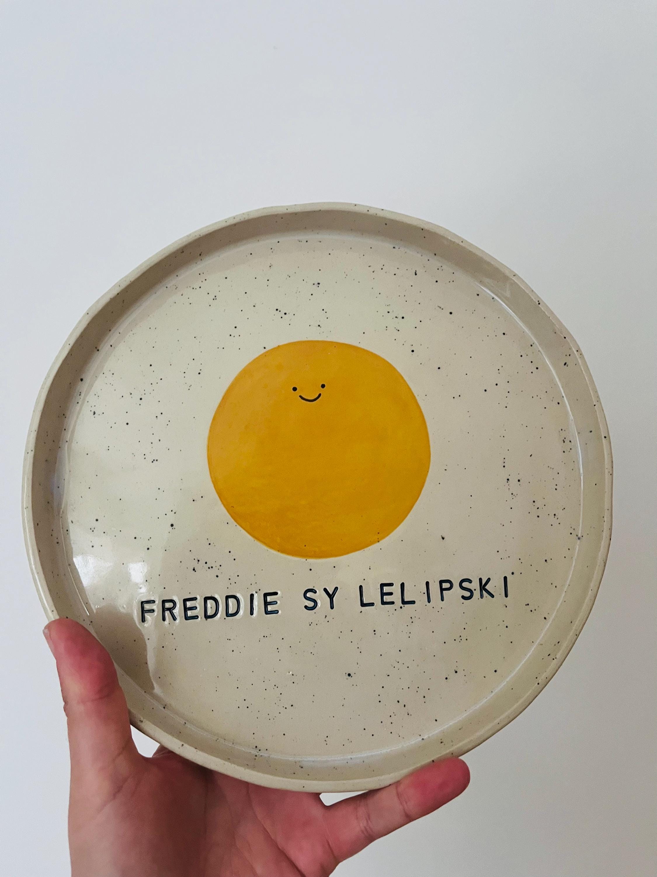 Personalised Happy Face Ceramic Plate | Handmade Stoneware Dish - Etsy UK