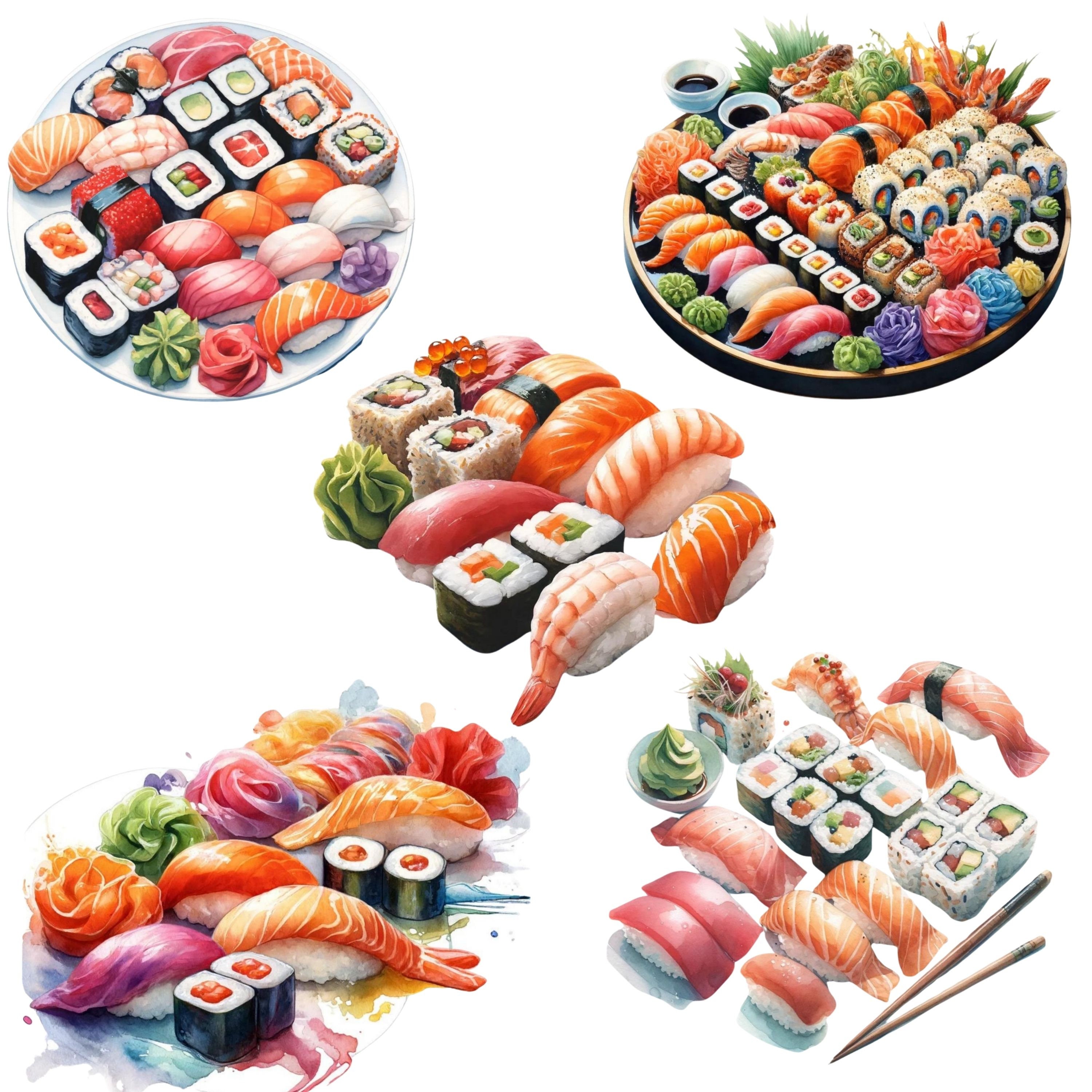 Japanese Food Clipart, Sushi Roll Clipart, Asian Food PNG, Ramen, Miso ...