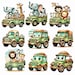 Watercolor Safari Animals Clipart, Jungle Nursery PNG - Etsy