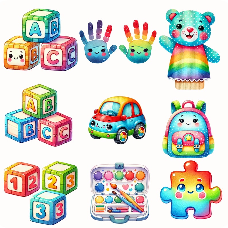 Kindergarten Clipart, Preschool Clipart, Nursery School PNG, Watercolor ...