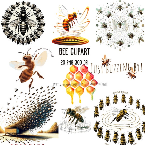 Bee Png - Etsy
