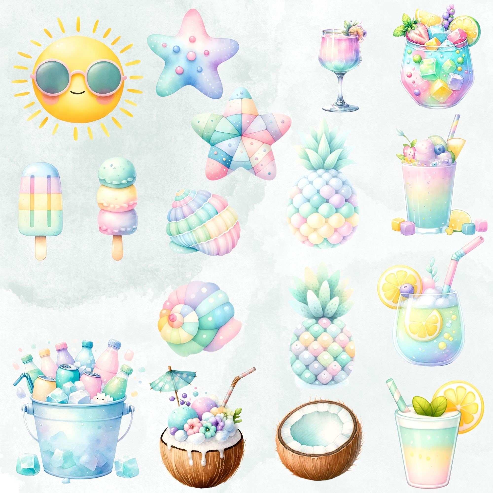 Summer Clipart, Holiday Clipart, Beach Girl PNG, Summer Essentials ...