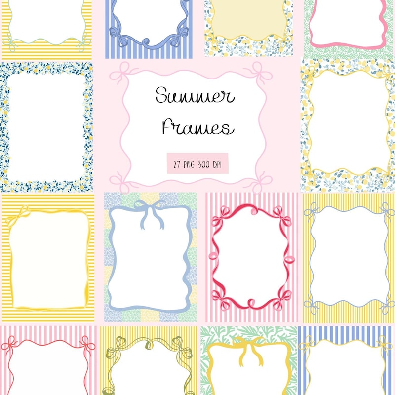 Cottagecore Frame Png - Etsy