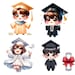 Kids Graduation Clipart Primary School Diploma Children's Graduation ...