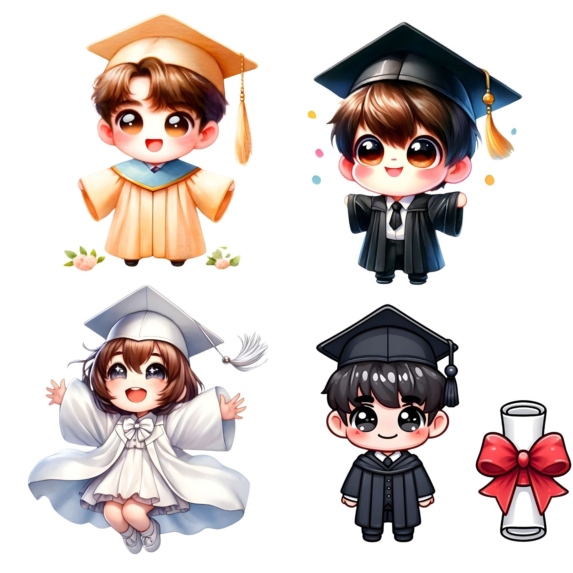 Kids Graduation Clipart Primary School Diploma Children's Graduation ...