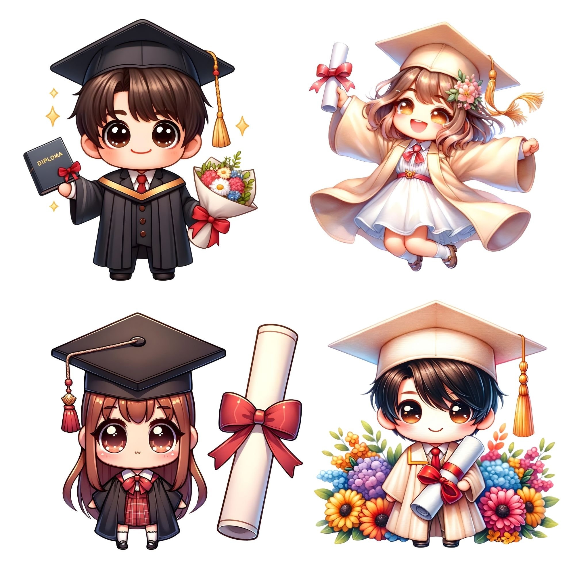 Kids Graduation Clipart Primary School Diploma Children's Graduation ...