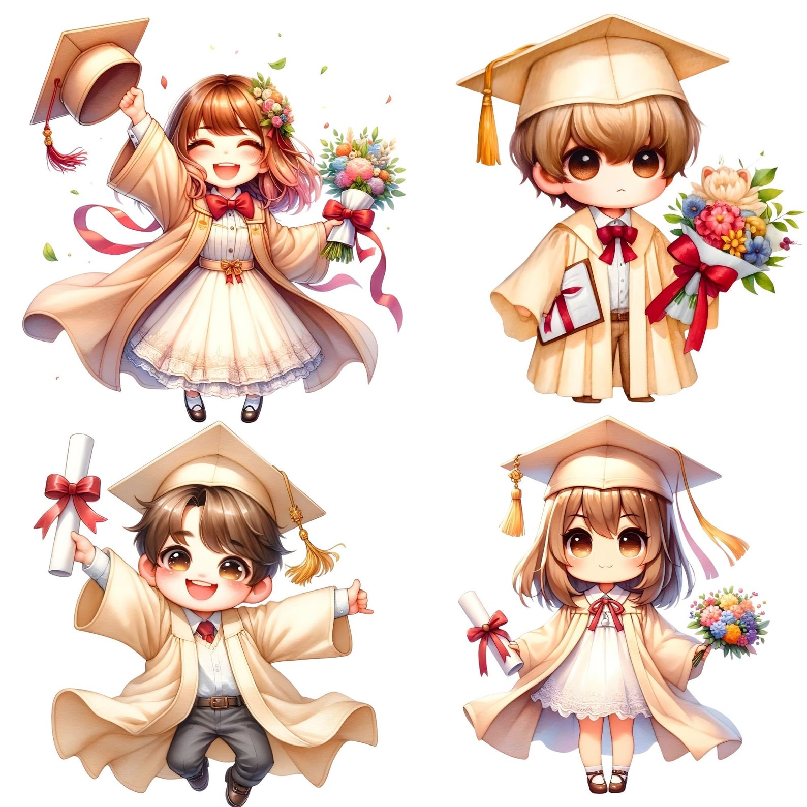 Kids Graduation Clipart Primary School Diploma Children's Graduation ...