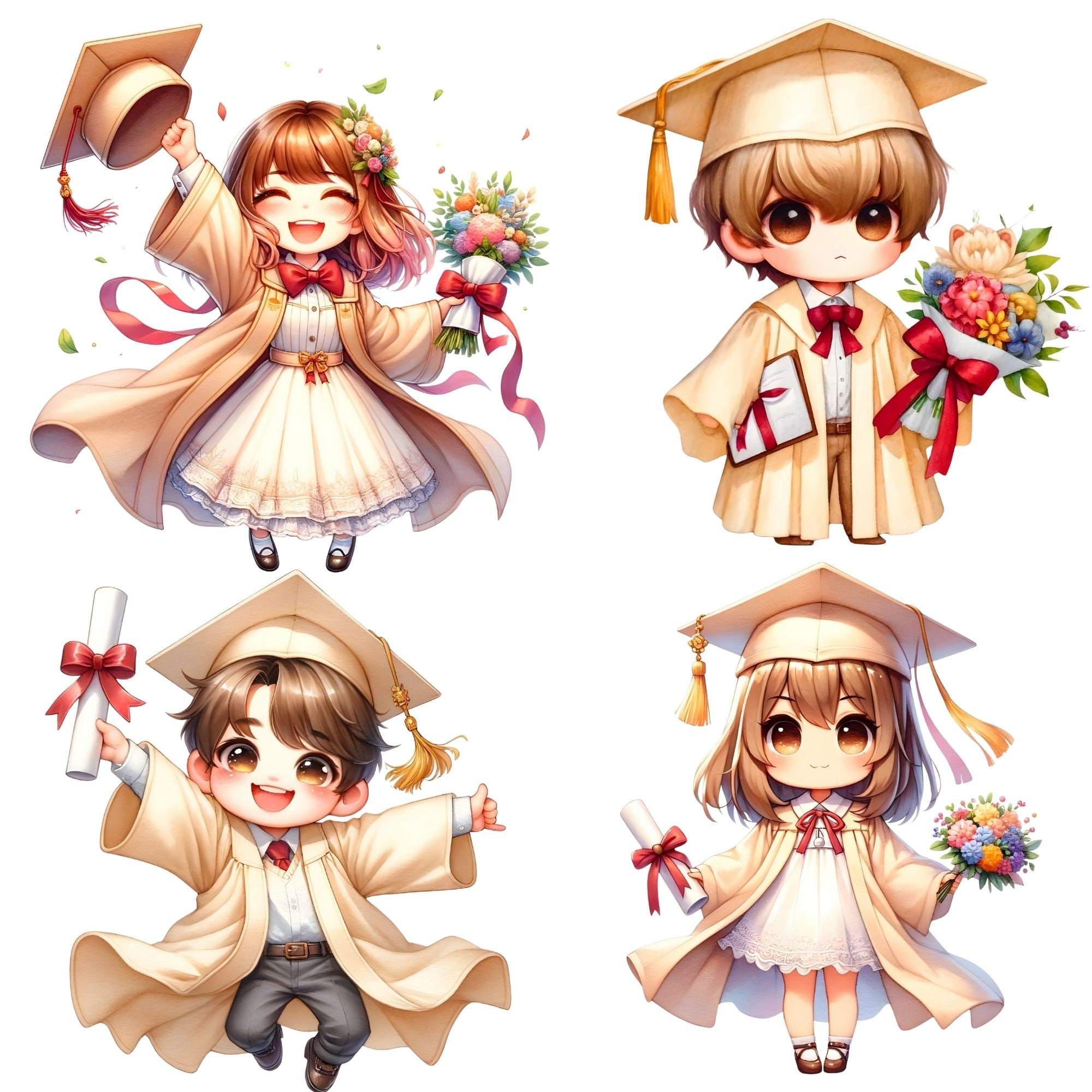 Kids Graduation Clipart Primary School Diploma Children's Graduation ...