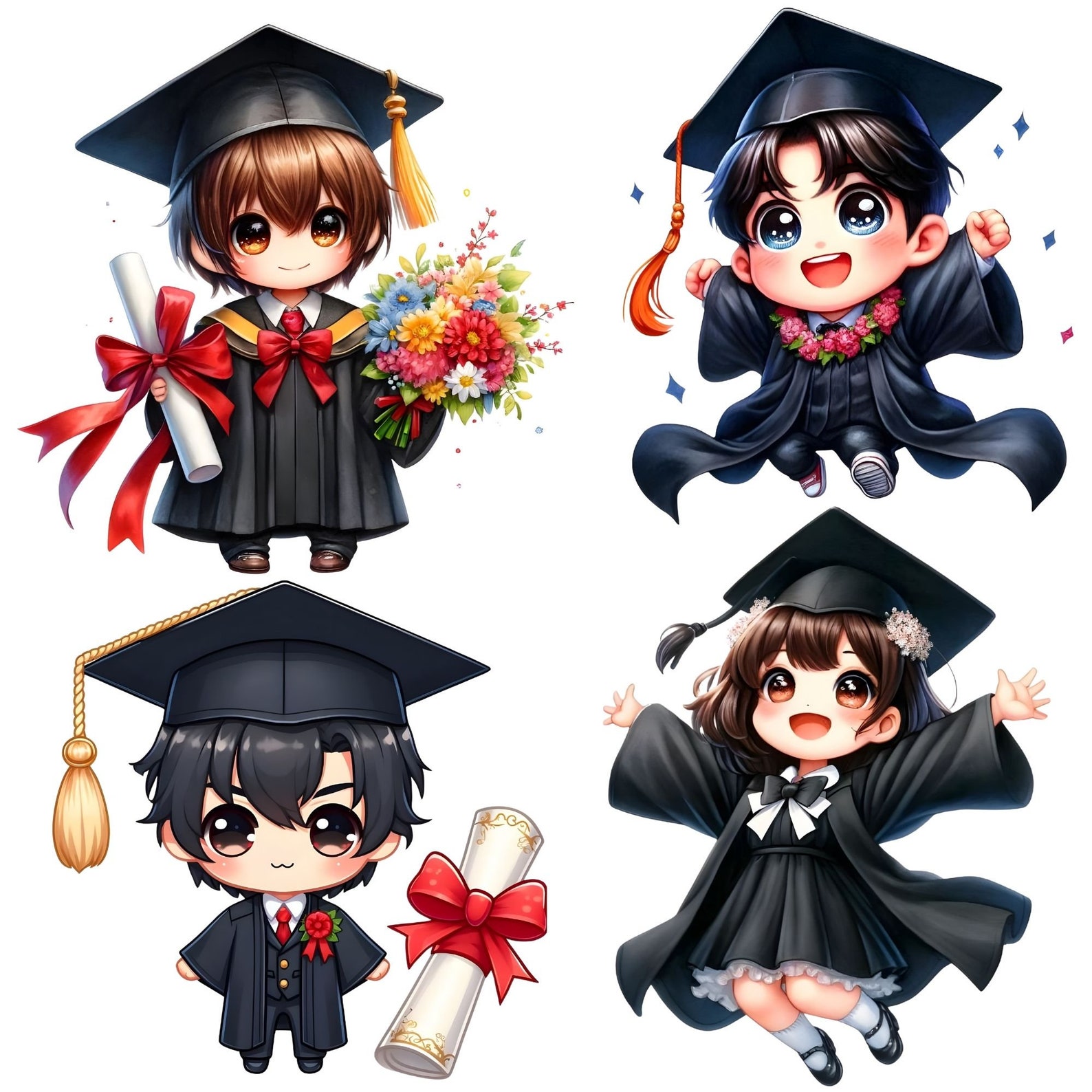 Kids Graduation Clipart Primary School Diploma Children's Graduation ...