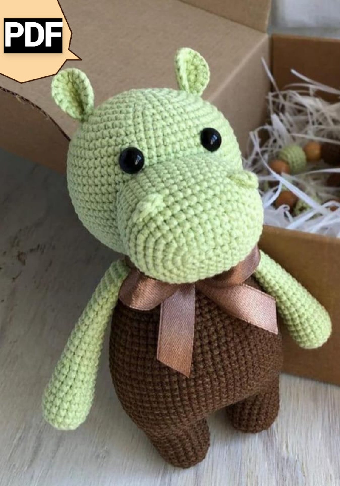 Crochet PATTERN Hippo, Crochet Patterns Amigurumi Tutorial PDF Download ...