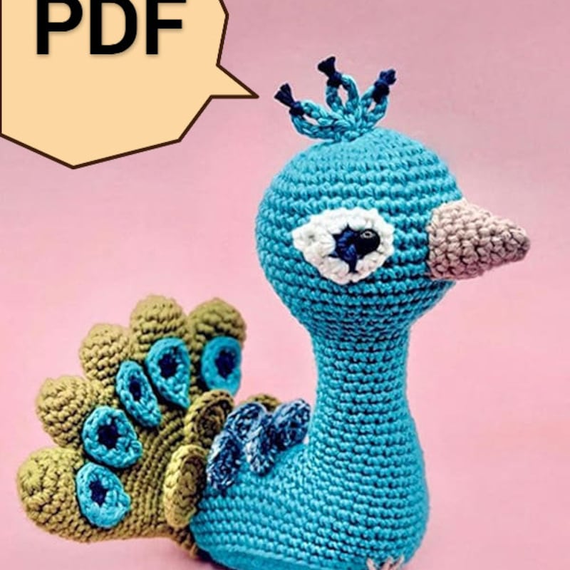 Crochet Peacock - Etsy