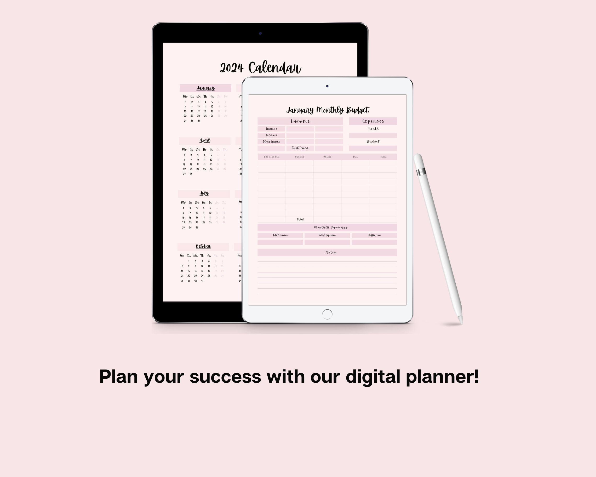 Digital Wellness Planner | 12-week Year Calendar | Goal Setting & Habit ...