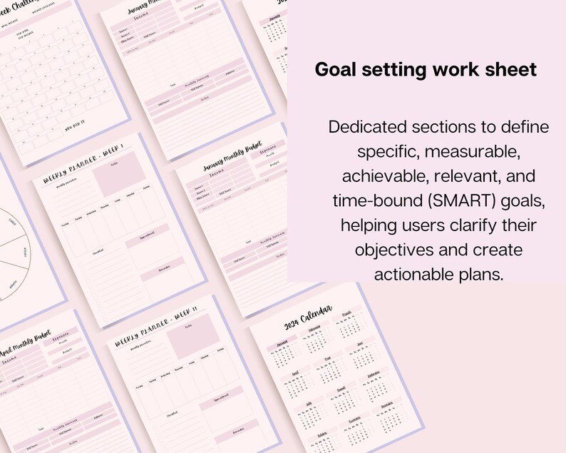 Digital Wellness Planner | 12-week Year Calendar | Goal Setting & Habit ...