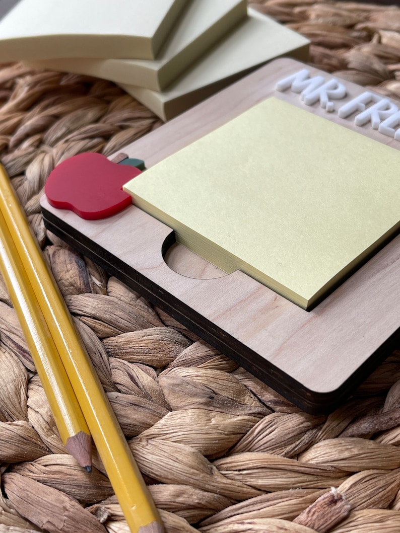 Teacher Appreciation Gift Post It Note Holder End of School Year Gift ...