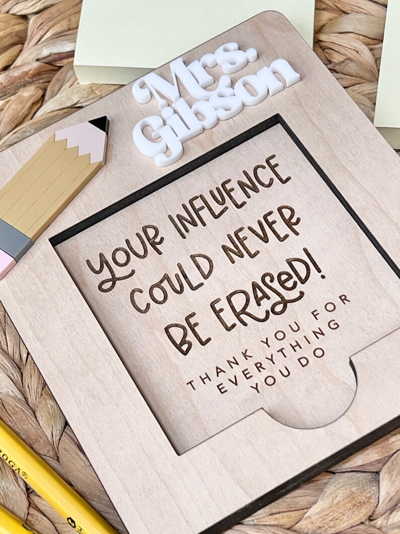 Teacher Appreciation Gift | Post It Note Holder | End of School Year ...