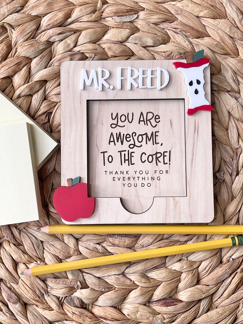 Teacher Appreciation Gift | Post It Note Holder | End of School Year ...