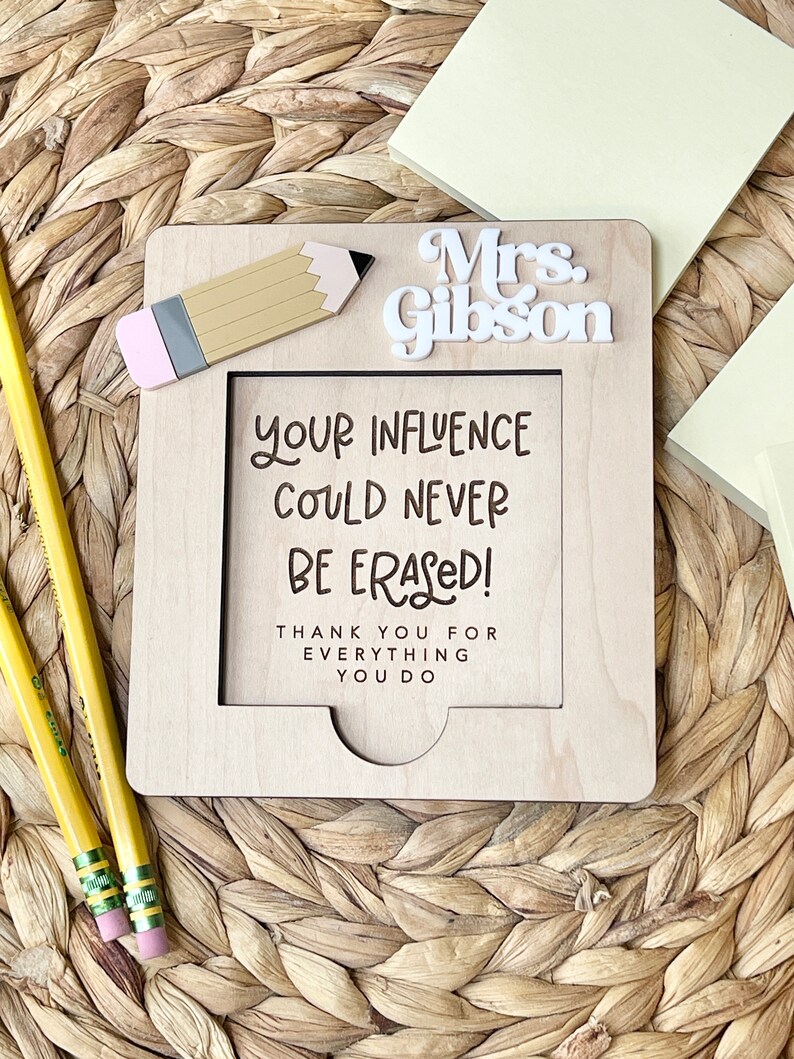 Teacher Appreciation Gift | Post It Note Holder | End of School Year ...