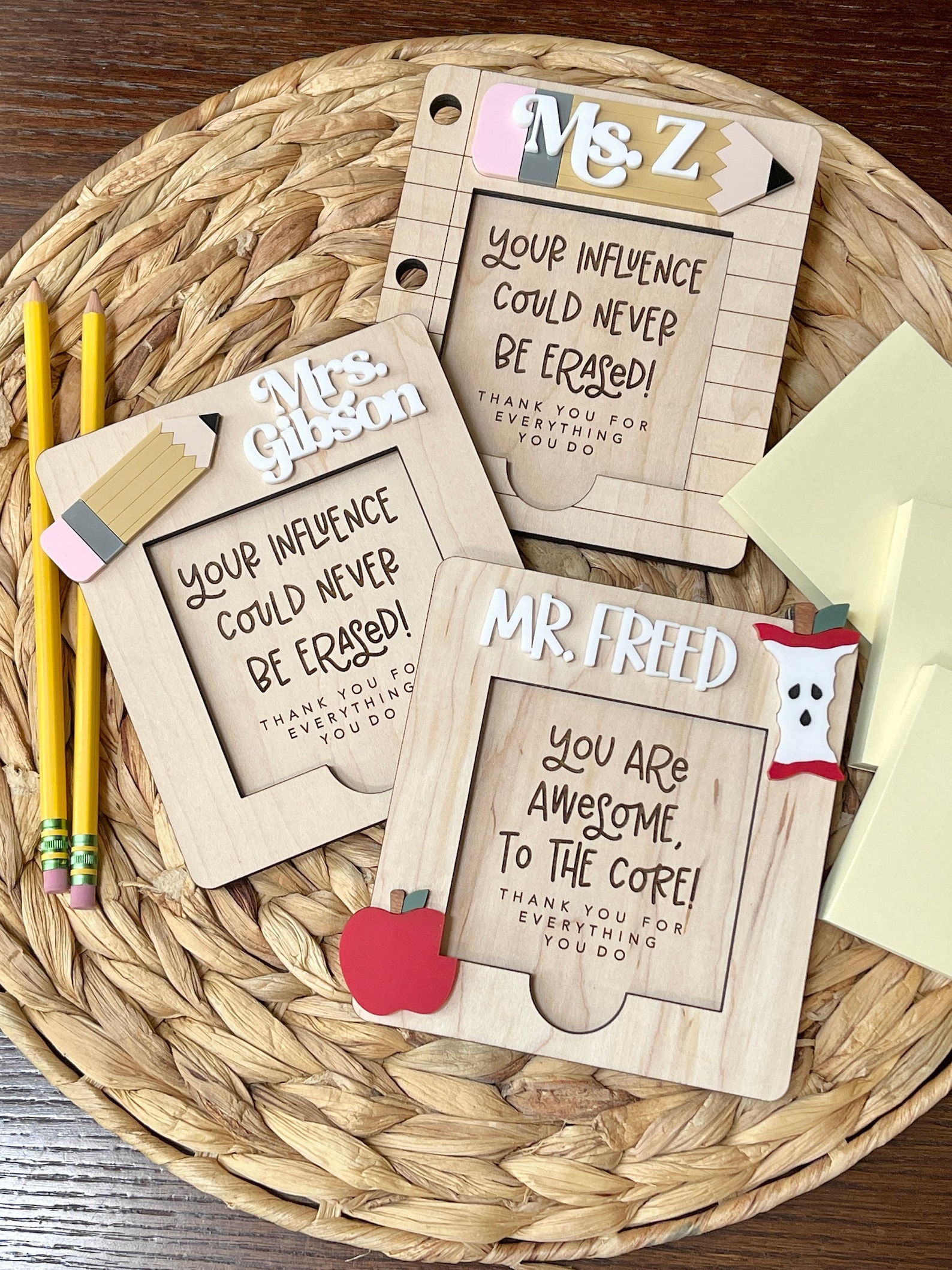 Teacher Appreciation Gift | Post It Note Holder | End of School Year ...