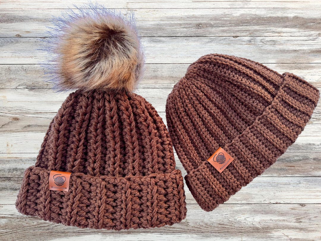 Crochet Matching Beanies, Crochet Couple Beanies, Matching Beanies ...