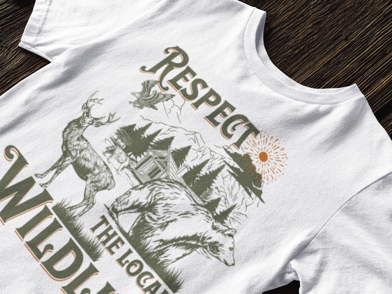 Respect the Locals Park Ranger Gifts Woodland Animals Vet Sweatshirt ...