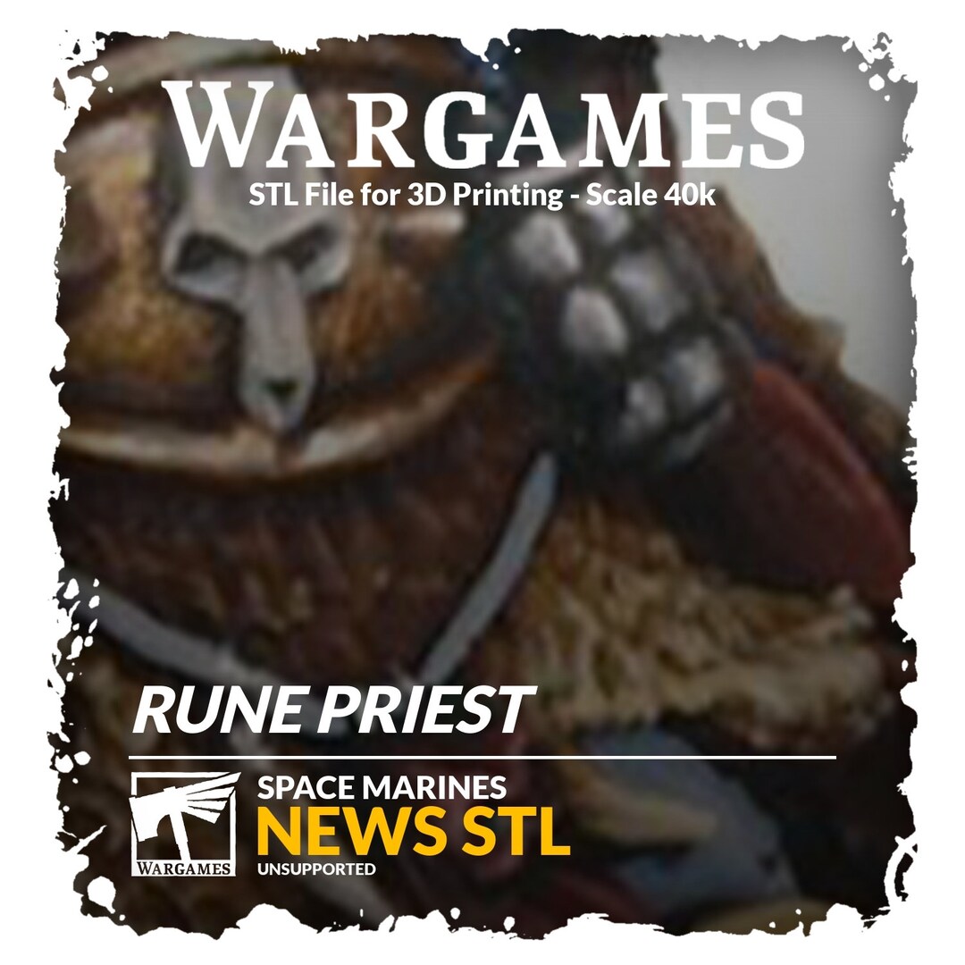STL Rune Priest 3D Printable STL Files in 40k Scale - Etsy