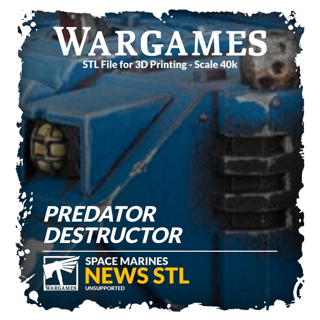 STL Tank Destructor 40K Scale STL Files for 3D Printing - Etsy