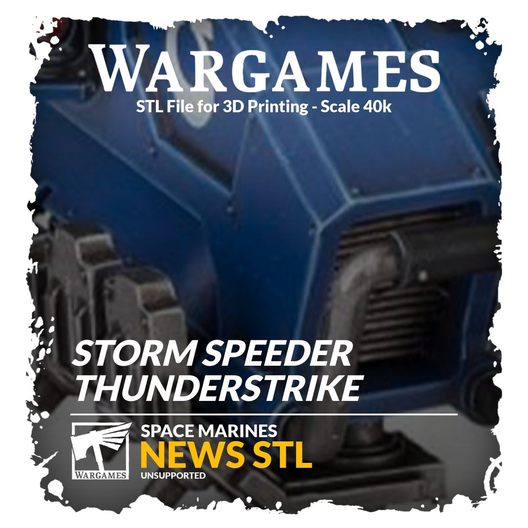 STL Bolt Strike Speeder 3D Printable STL Files in 40k Scale - Etsy