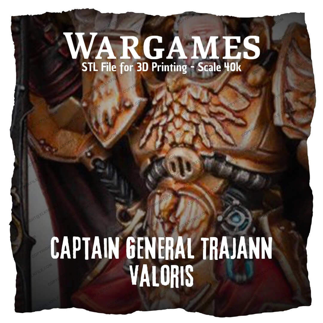 Stl File For 3d Printing 40k Scale A Custodes 11 Etsy