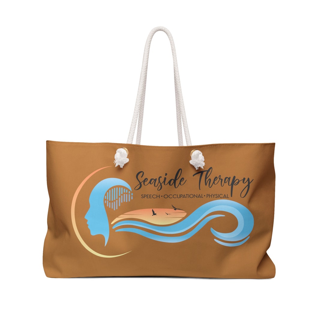 Weekender Bag Seaside Therapy Light Brown - Etsy