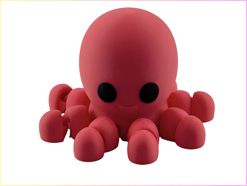 Articulated 3D Printed Baby Octopus Toys | Sensory Fidget Toys | Eco ...