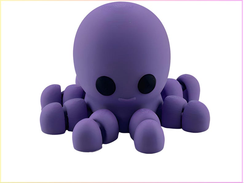 Articulated 3D Printed Baby Octopus Toys | Sensory Fidget Toys | Eco ...